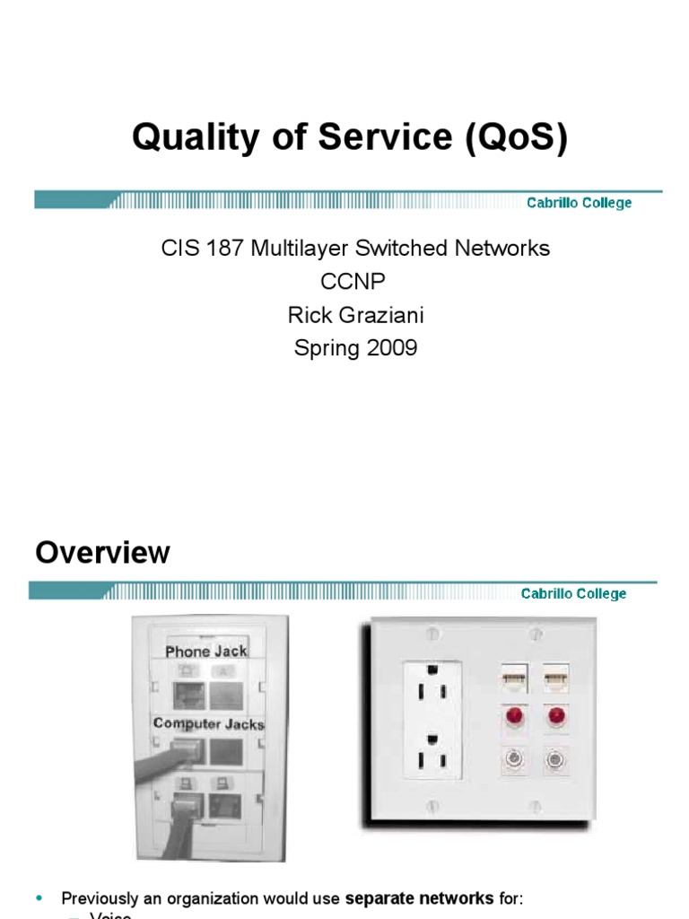 QoS: Quality of Service in Multi-Service Networks | PDF | Quality Of ...