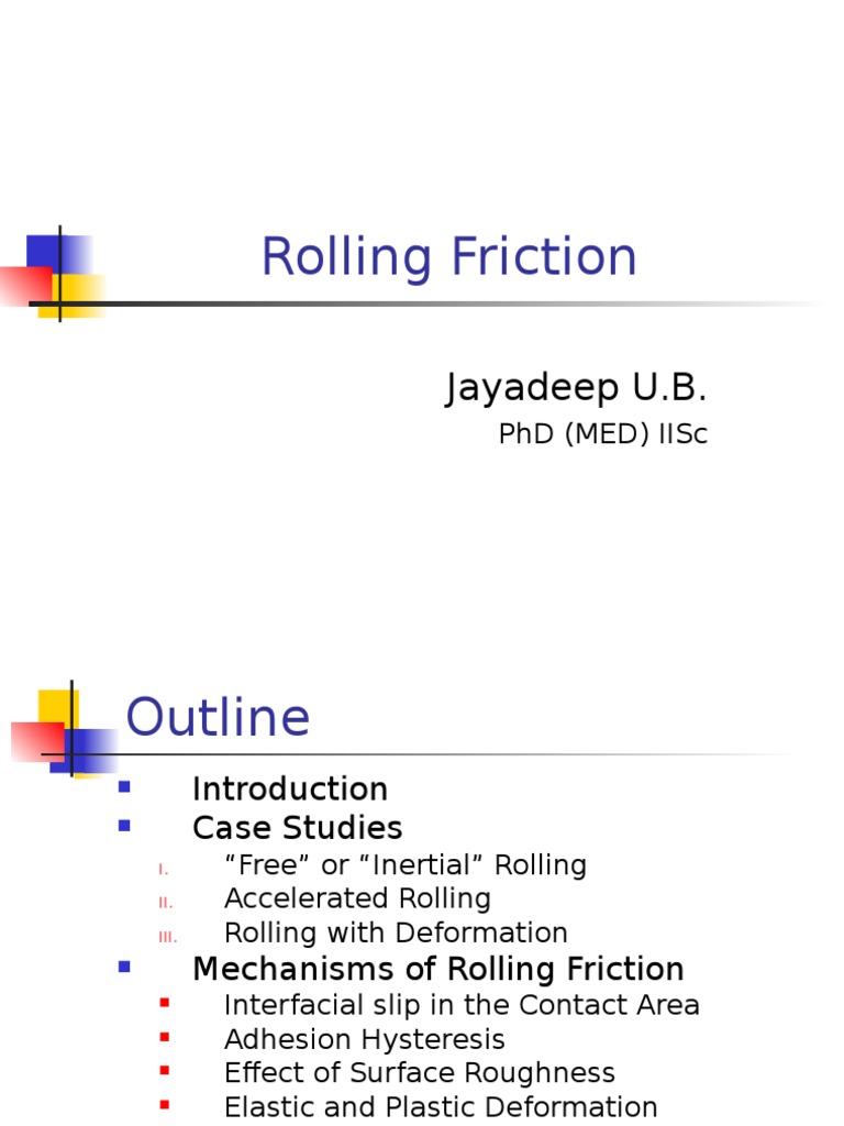 Rolling Friction Fundamentals | PDF | Friction | Hysteresis