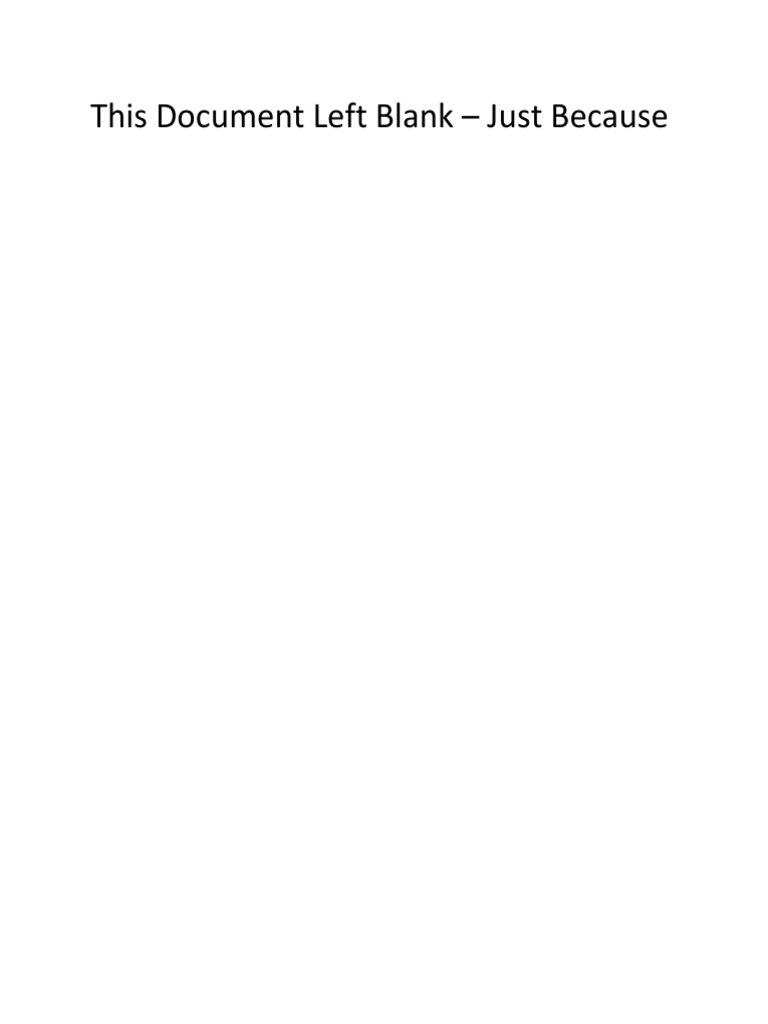 This Document Left Blank | PDF