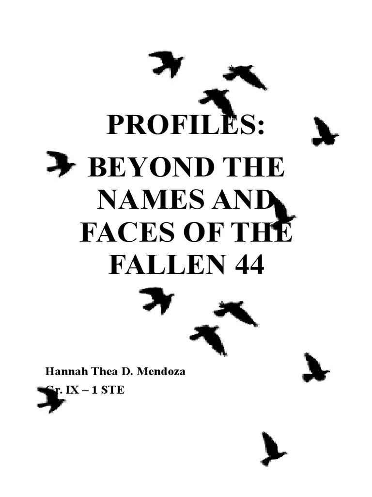 Profiles: Beyond The Names and Faces of The Fallen 44: Hannah Thea D ...