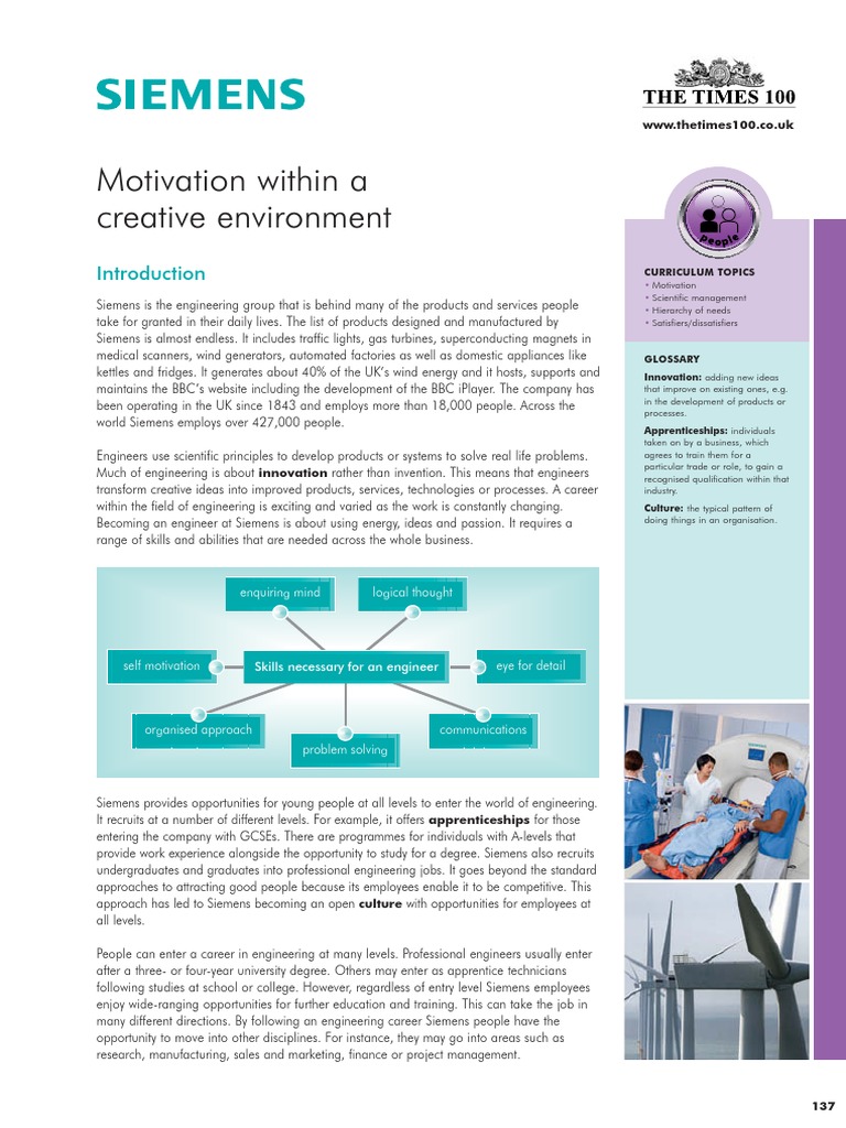 (Case Study) Siemens PDF | PDF | Motivation | Motivational
