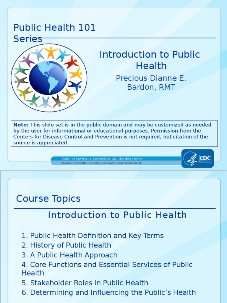 Introduction To Public Health | PDF | Centers For Disease Control And ...