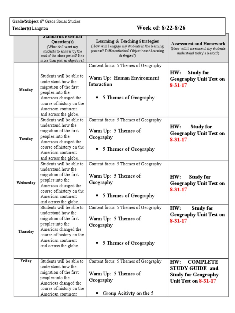 Ss Week 5-1 | PDF