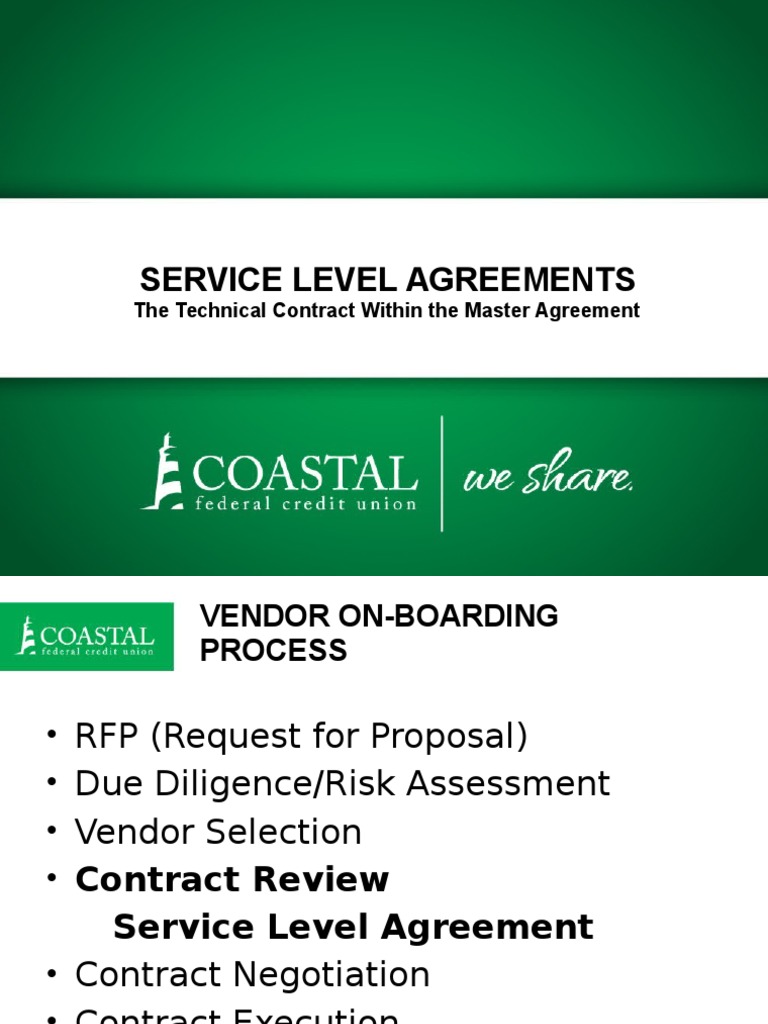 Service Level Agreements Presentation | PDF | Service Level Agreement ...