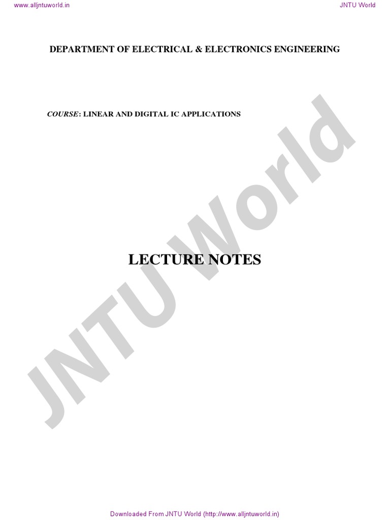 Linear and Digital IC Applications PDF | PDF | Operational Amplifier ... Linear and Digital IC Applications PDF | PDF | Operational Amplifier ...