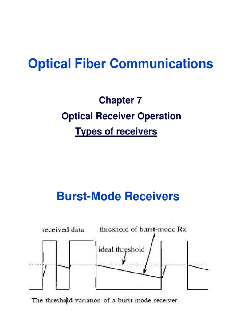 Burst-Mode Optical Receiver Insights | PDF