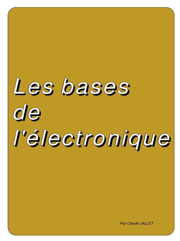 Ebook - Aide Memoire Electronique de Base | PDF | Diode | Volt