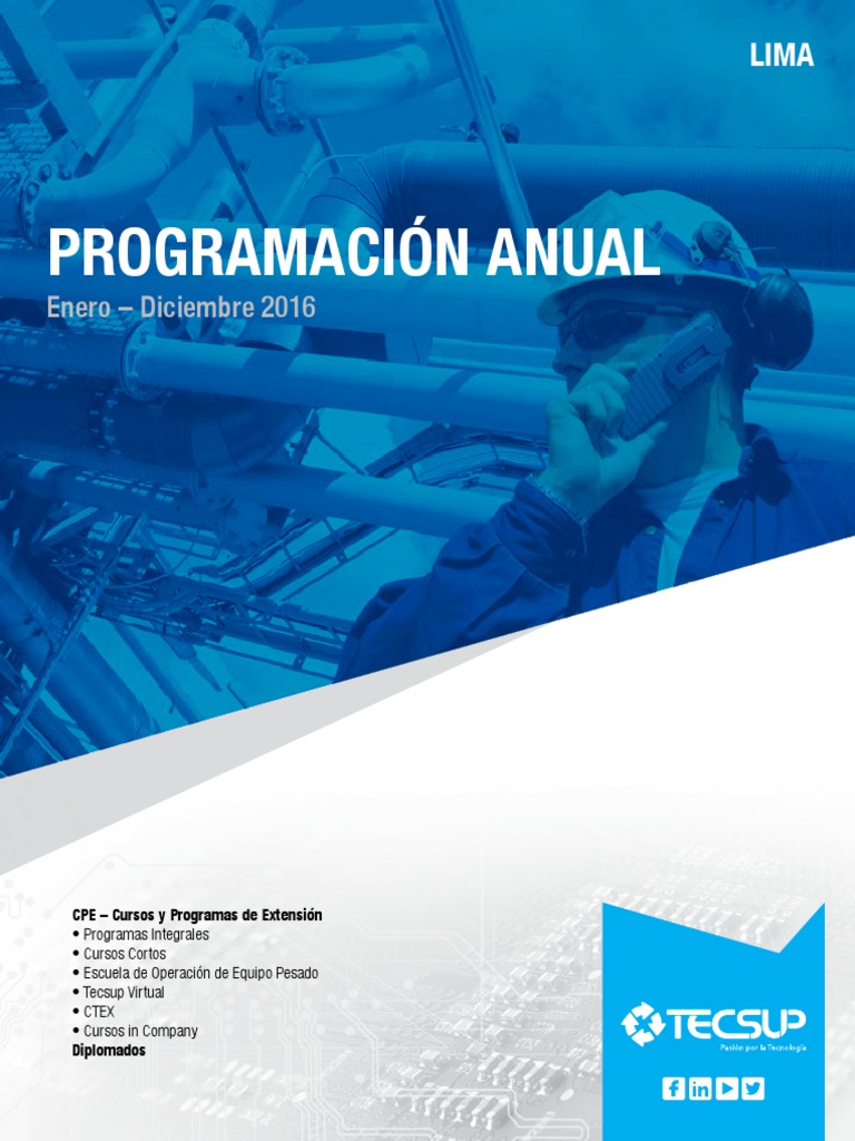 TECSUP CURSOS - Anual 2016 | PDF | Tecnologia Educacional | Minería