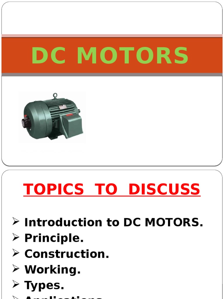 DC Motors | PDF | Electric Motor | Physical Quantities