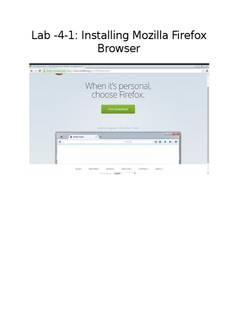 Lab - 4-1: Installing Mozilla Firefox Browser | PDF