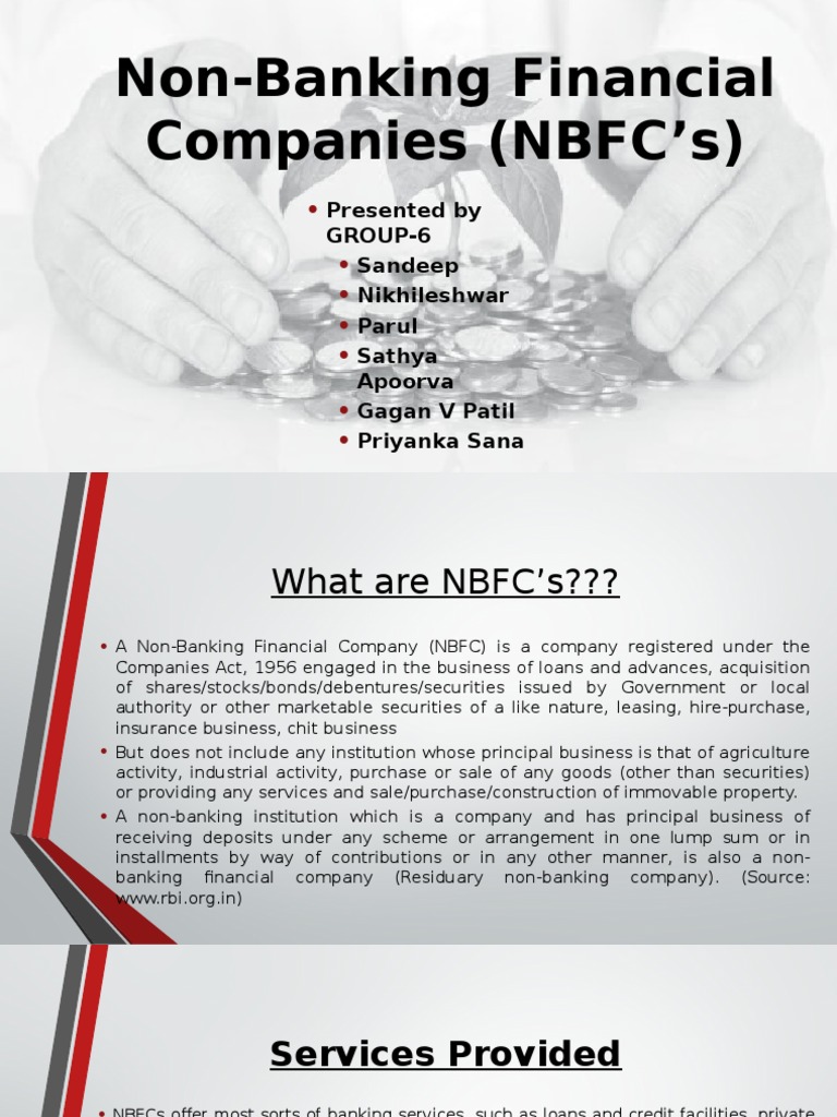 Understanding Non-Banking Financial Companies | PDF | Non Bank ...