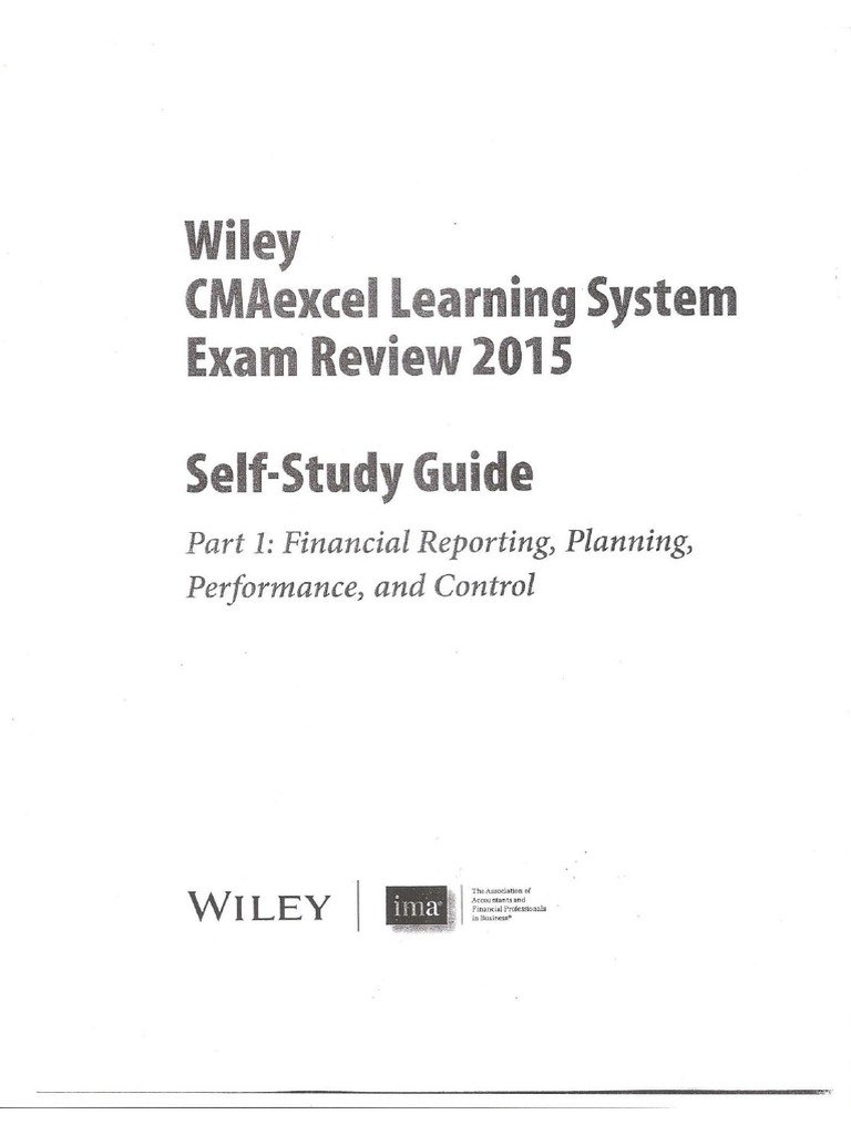 Cma Wiley 2015 Part 1 | PDF