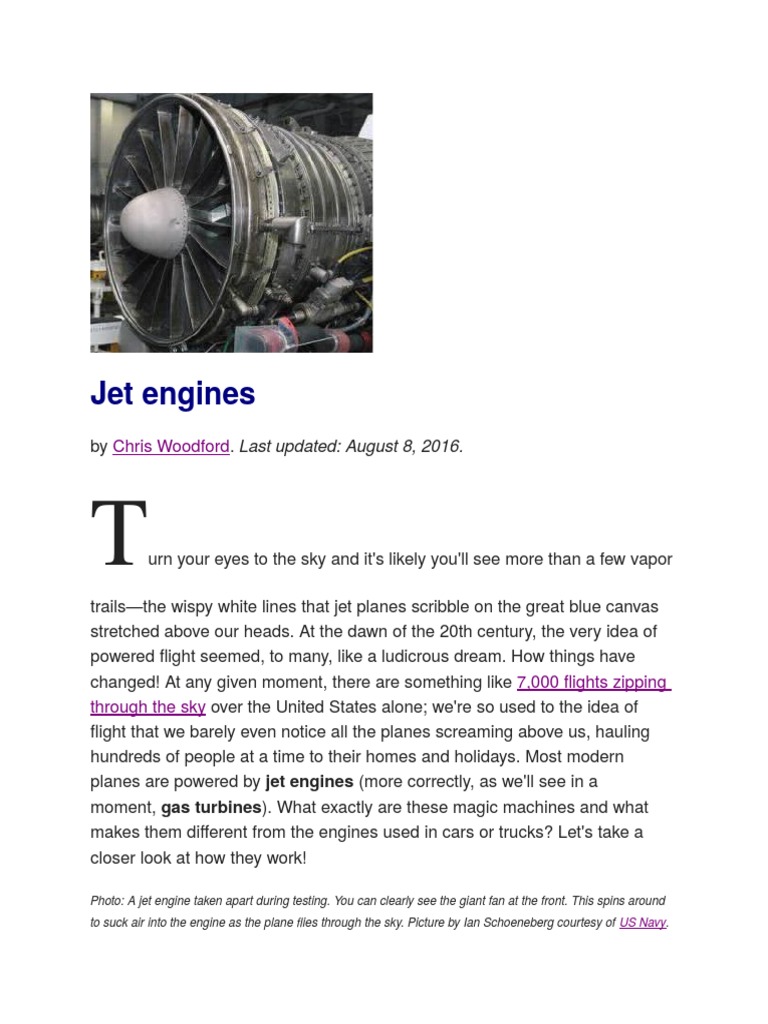 Jet Engines | PDF | Business | Science & Mathematics