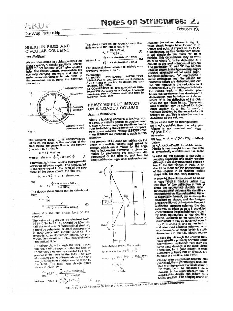 Circular Concrete Pile Design | PDF