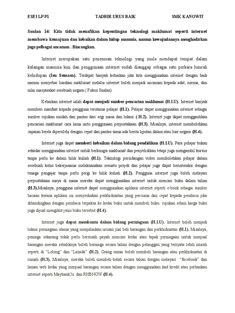 Kepentingan Teknologi Maklumat | PDF