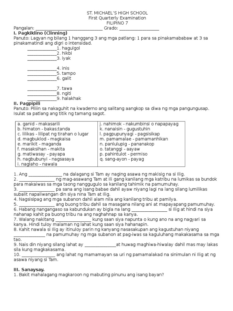 Filipino 7 | PDF