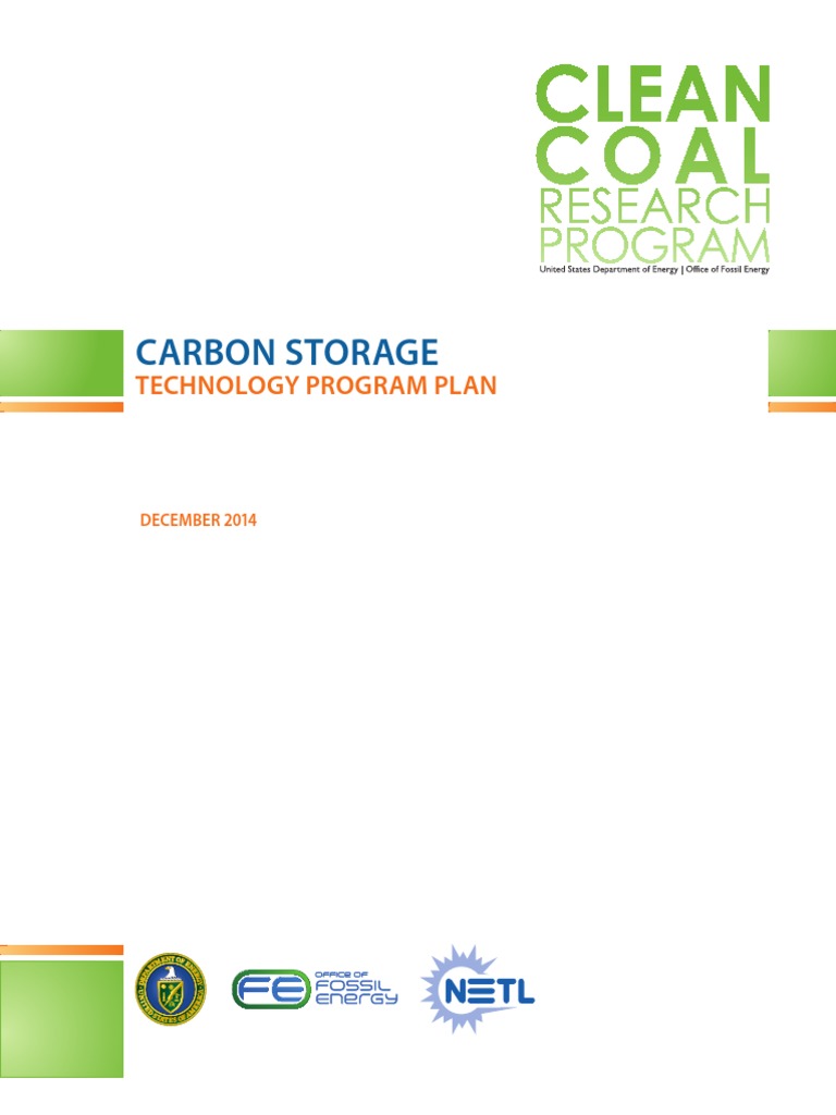 Program Plan Carbon Storage | PDF | Carbon Capture And Storage ...