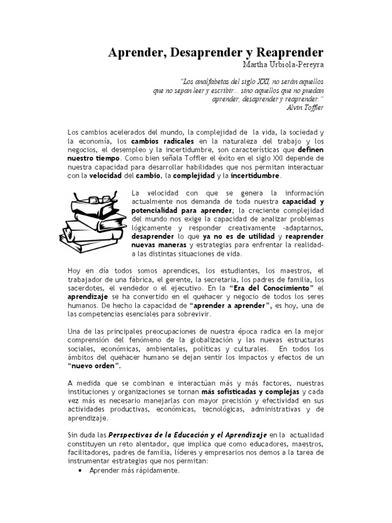 APRENDER__DESAPRENDER.pdf | Aprendizaje | Conceptos psicologicos