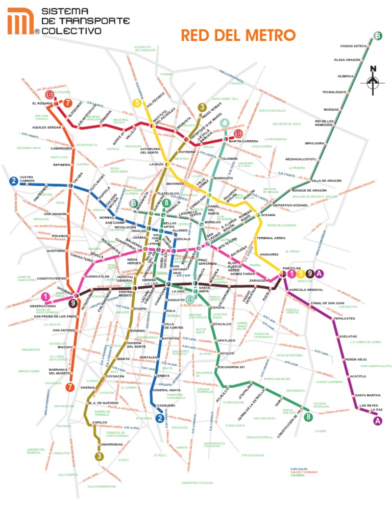 Red del Metro Ciudad de Mexico