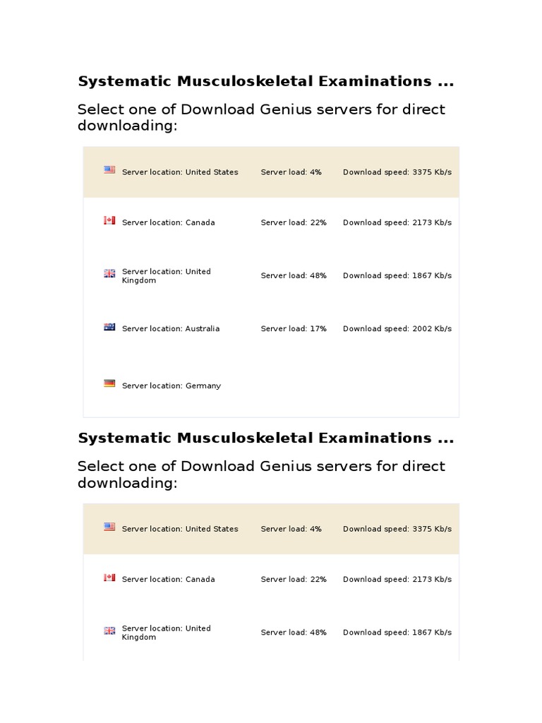 Select One of Download Genius Servers For Direct Downloading | PDF