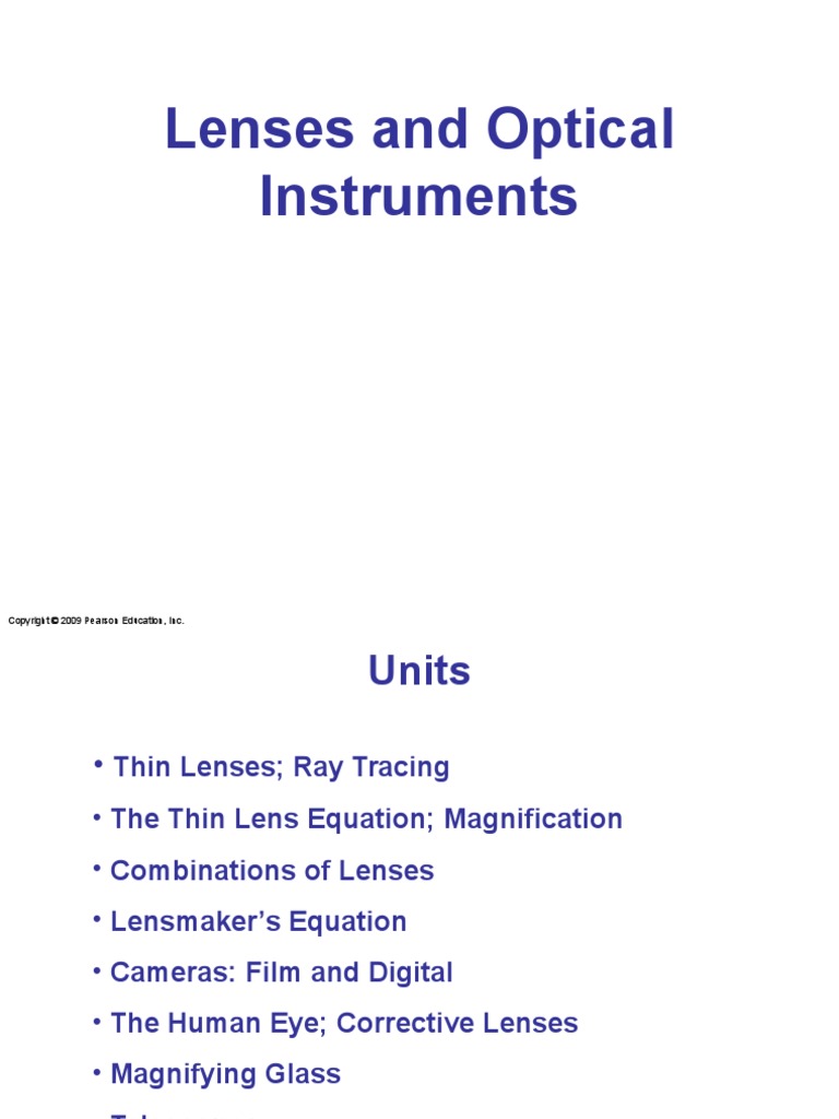 Refraction Through Lenses & Optical Instruments5 | PDF | Lens (Optics ...