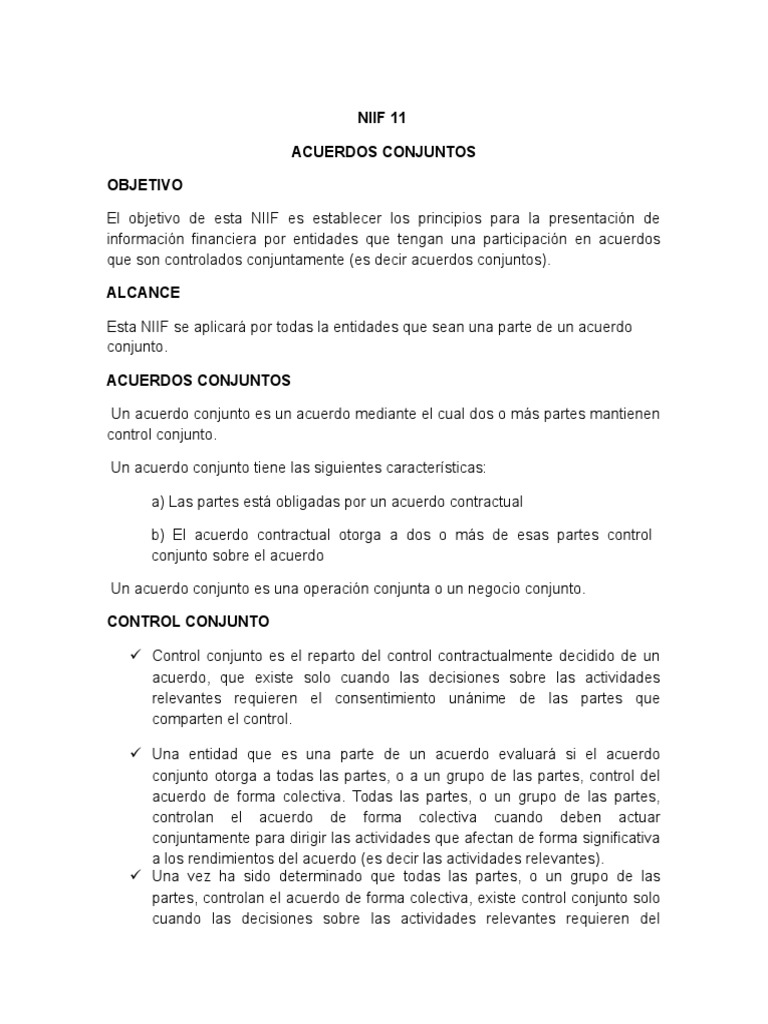 Niif 11 Niff 12 | PDF | normas internacionales de INFORMACION ...