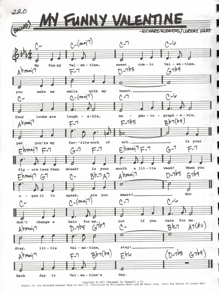 220 My Funny Valentine PDF | PDF