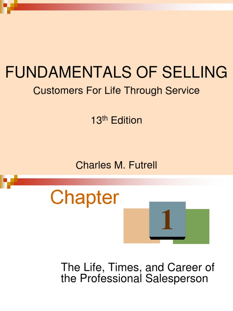 Professional Salesmanship Chap01 | PDF | Sales | Psychological Concepts