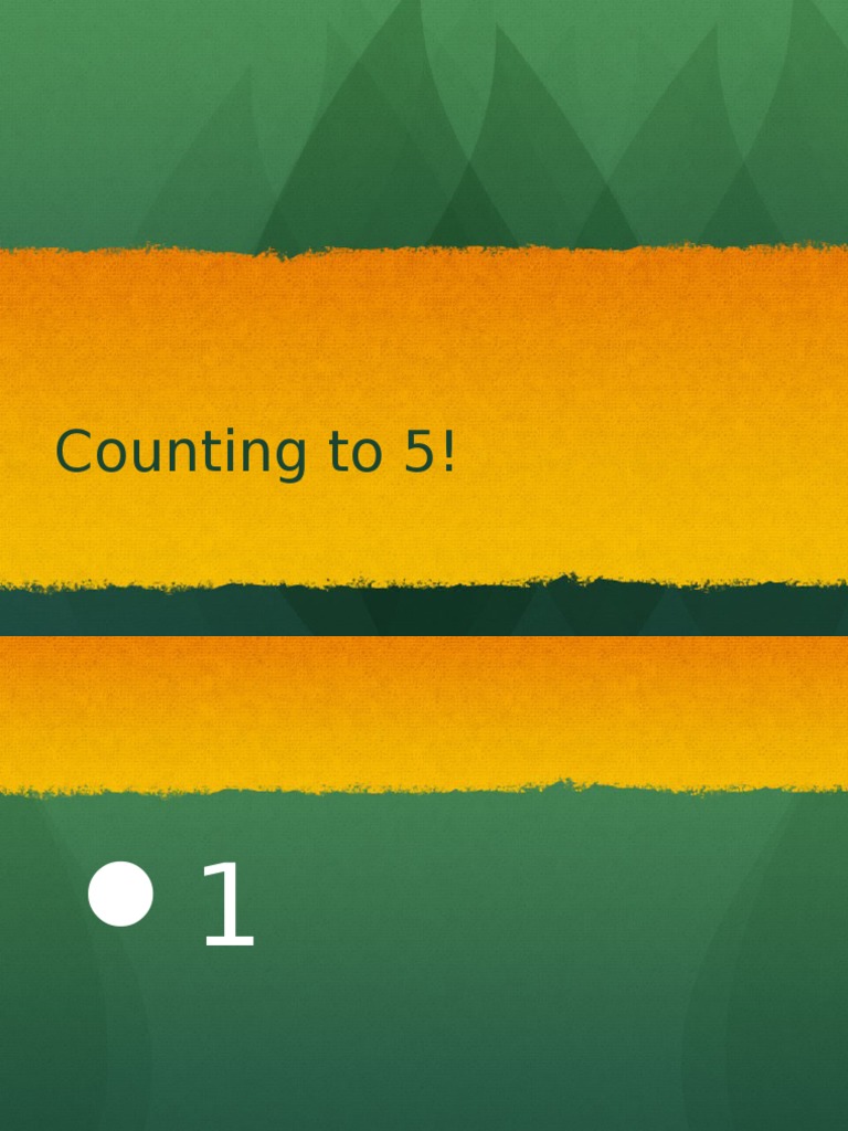 Counting To 5! | PDF