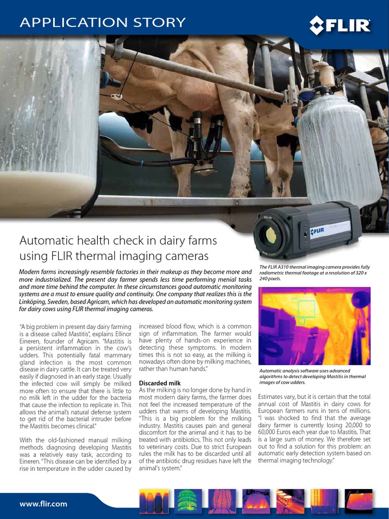 Application Story: Automatic Health Check in Dairy Farms Using FLIR Thermal Imaging Cameras ...