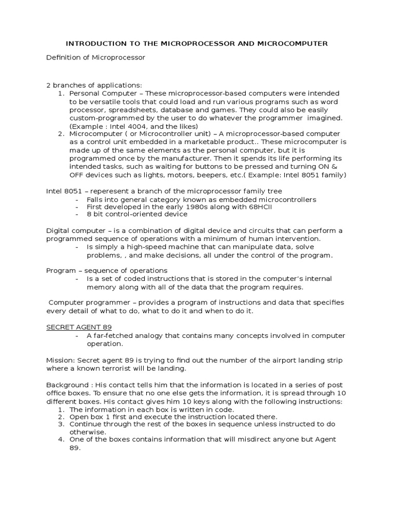 Introduction To The Microprocessor and Microcomputer | PDF | Central Processing Unit | Computer ...