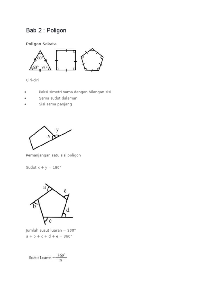 Interior and Exterior Poligon | PDF