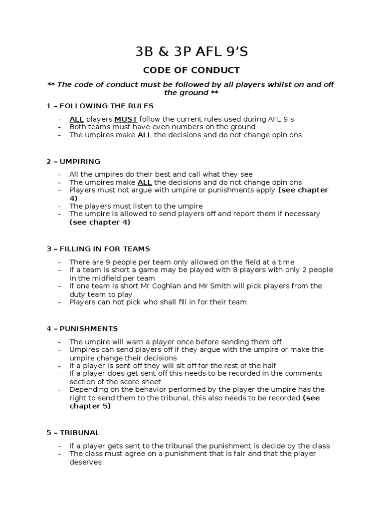 Code of Conduct | PDF