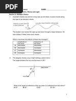 IGCSE Physics MCQ | PDF | Waves | Wavelength