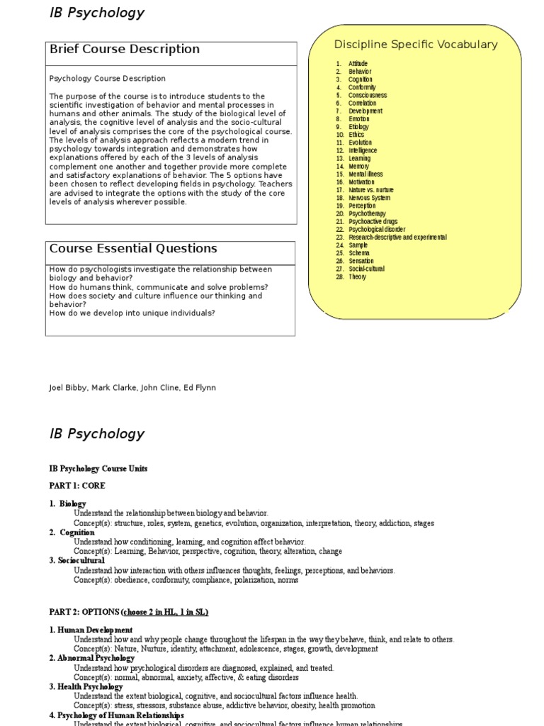 Ib Psychology Units | PDF | Qualitative Research | Memory