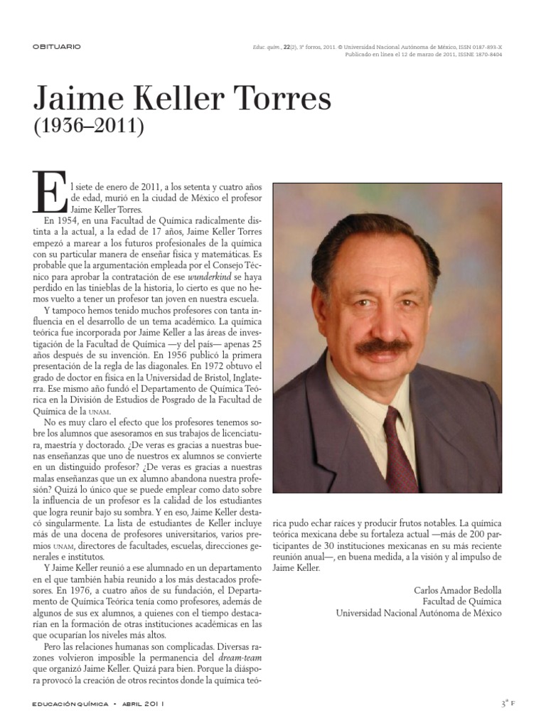 Jaime Keller Torres | PDF | Universidad | Maestros