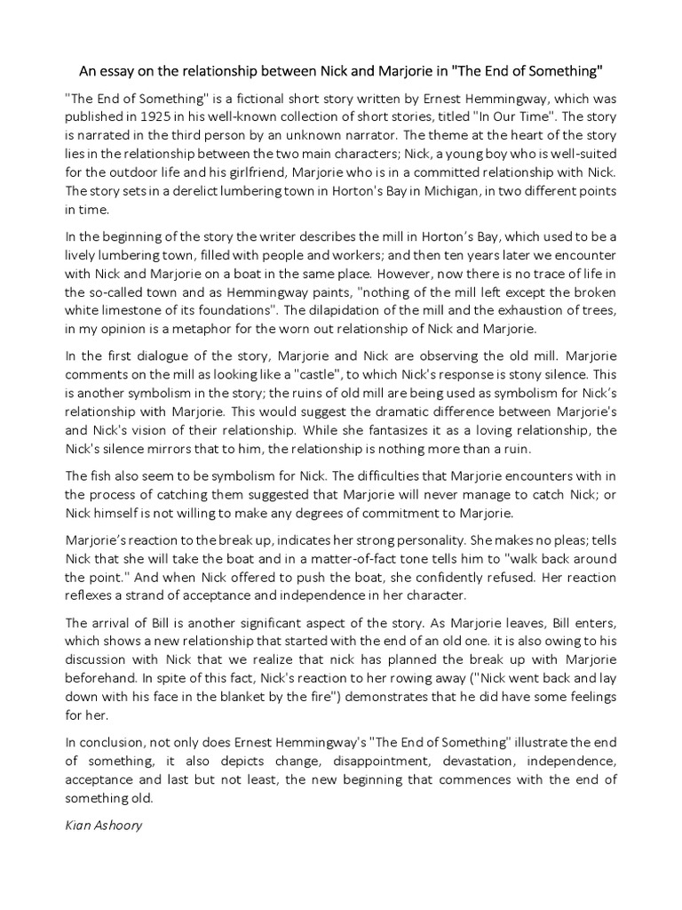 An essay on The End of Something.pdf