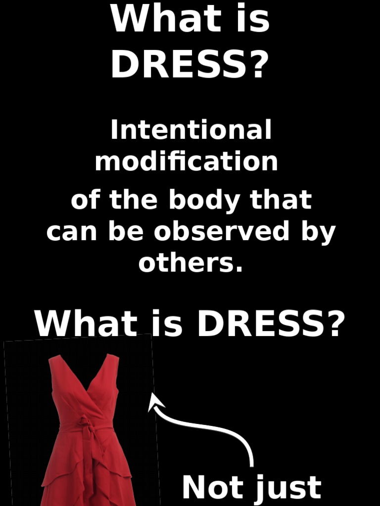 Intentional Modification of The Body That Can Be Observed by Others ...
