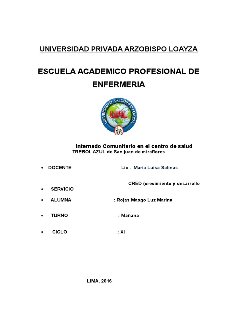 Proceso de Atención en CRED Infantil | PDF | Enfermería | Alimentos