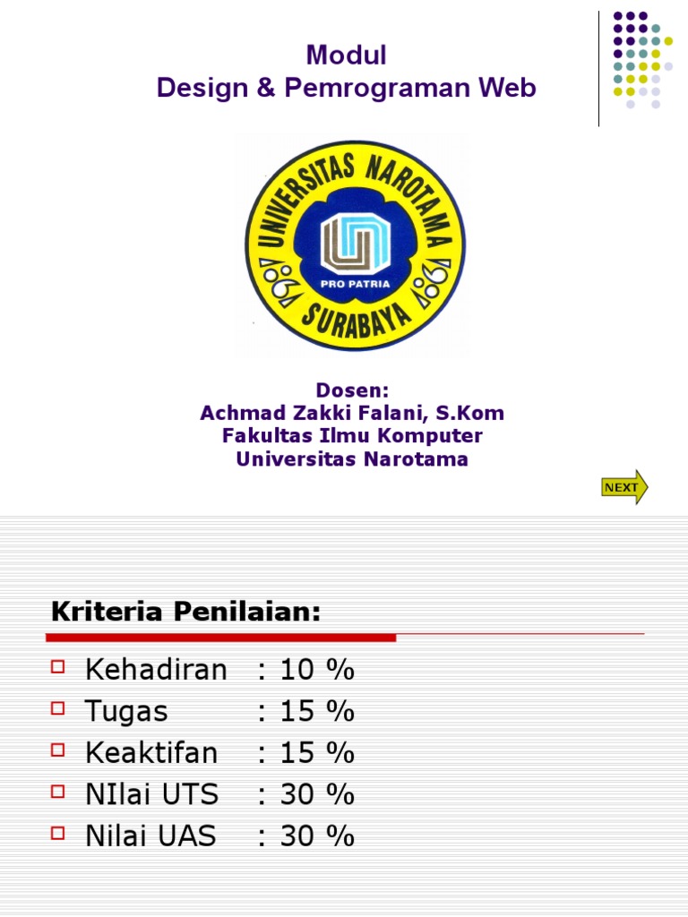 Modul Design Pemrograman Web | PDF | Komputer