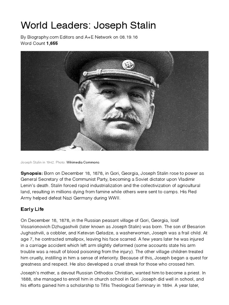 bio-world-leader-joseph-stalin-19230-true | Joseph Stalin | Allies Of ...
