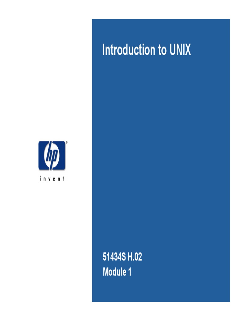 Hp Unix Fundamentals Pdf Unix Command Line Interface
