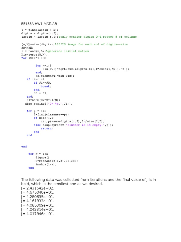 Ee133A Hw1-Matlab | PDF | Teaching Methods & Materials