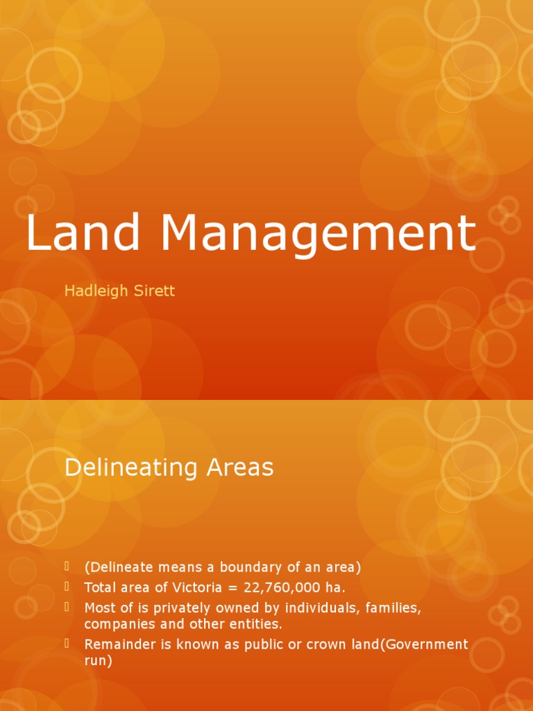 Land Management | PDF