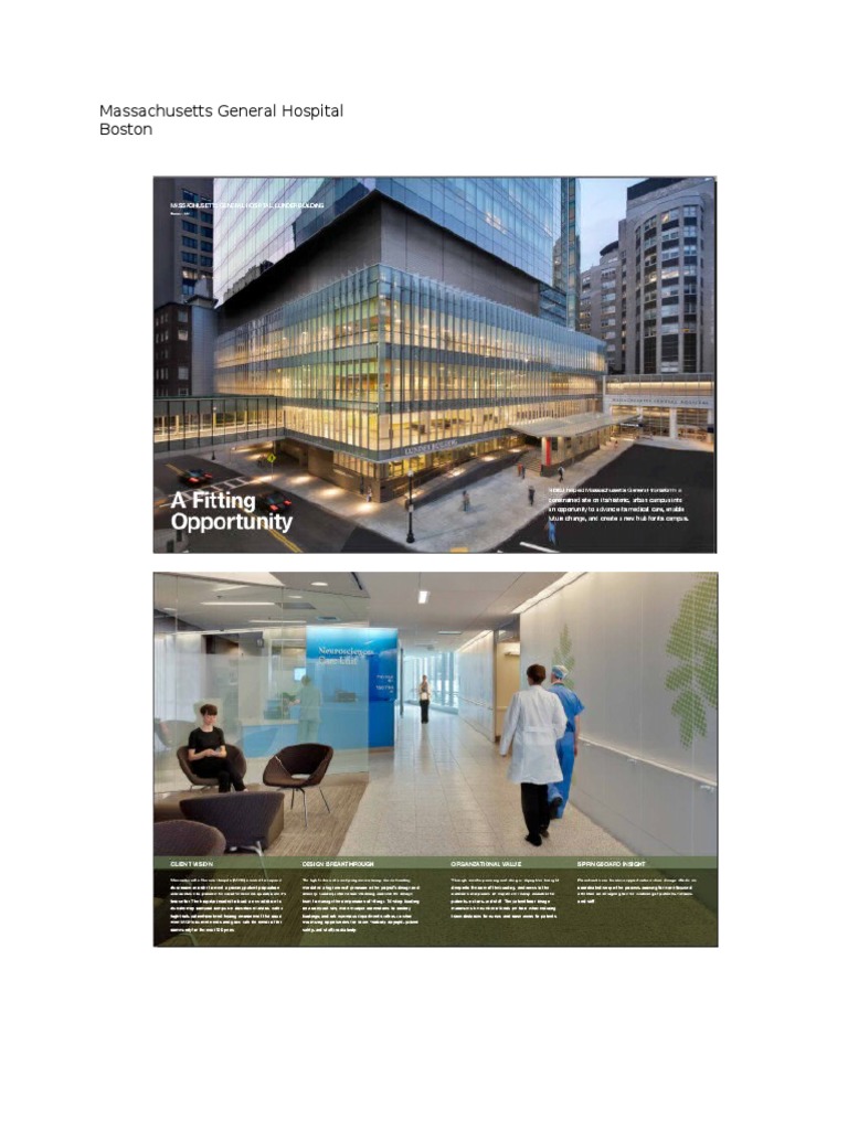 Massachusetts General Hospital - Case Study Foreign | PDF