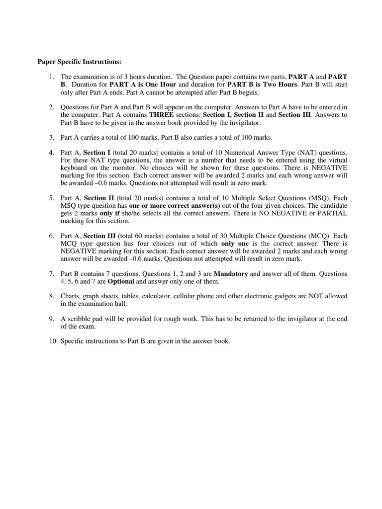 CEED Question Paper 14 Feb 2016. | PDF | Typefaces | Multiple Choice