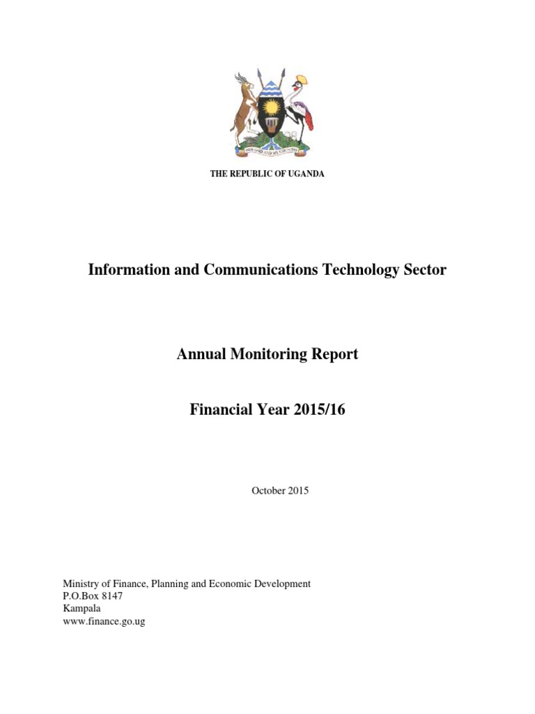 ICT Sector - Annual Monitoring Report PDF | PDF | E Government ...