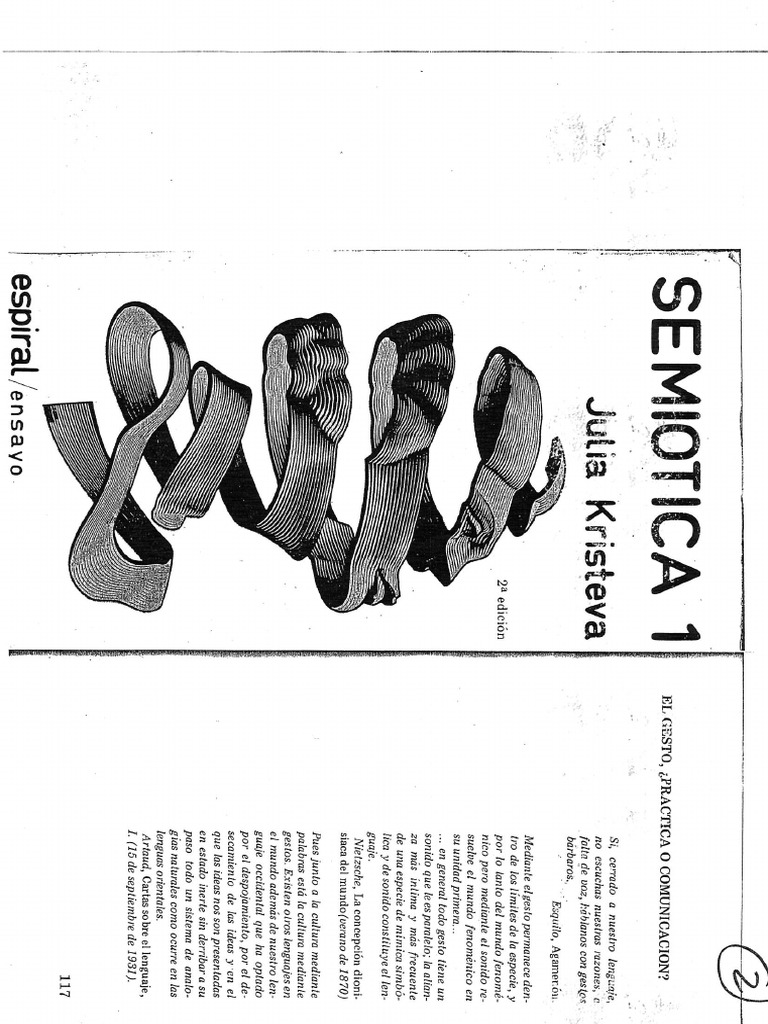 Kristeva, Julia - El Gesto - Practica o Comunicacion - Semiótica I | PDF