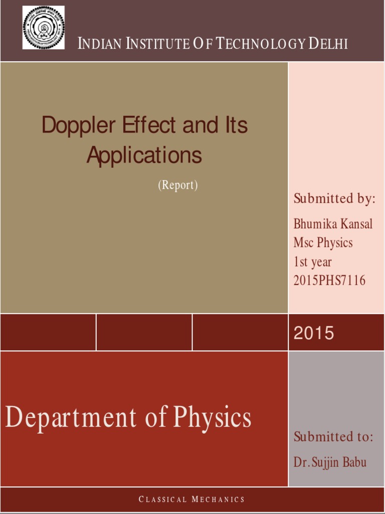 Doppler Effect and Its Applications PDF | PDF | Doppler Effect | Radar