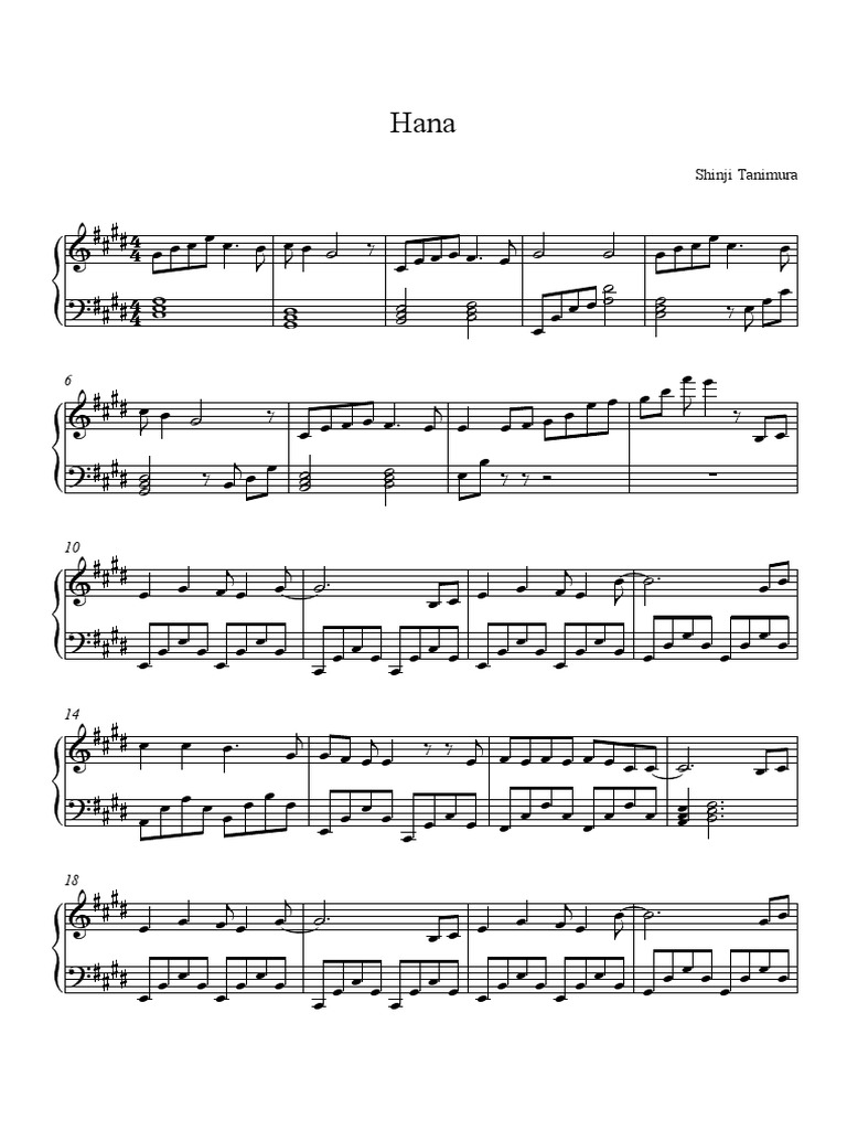 Hana Sheet PDF | PDF